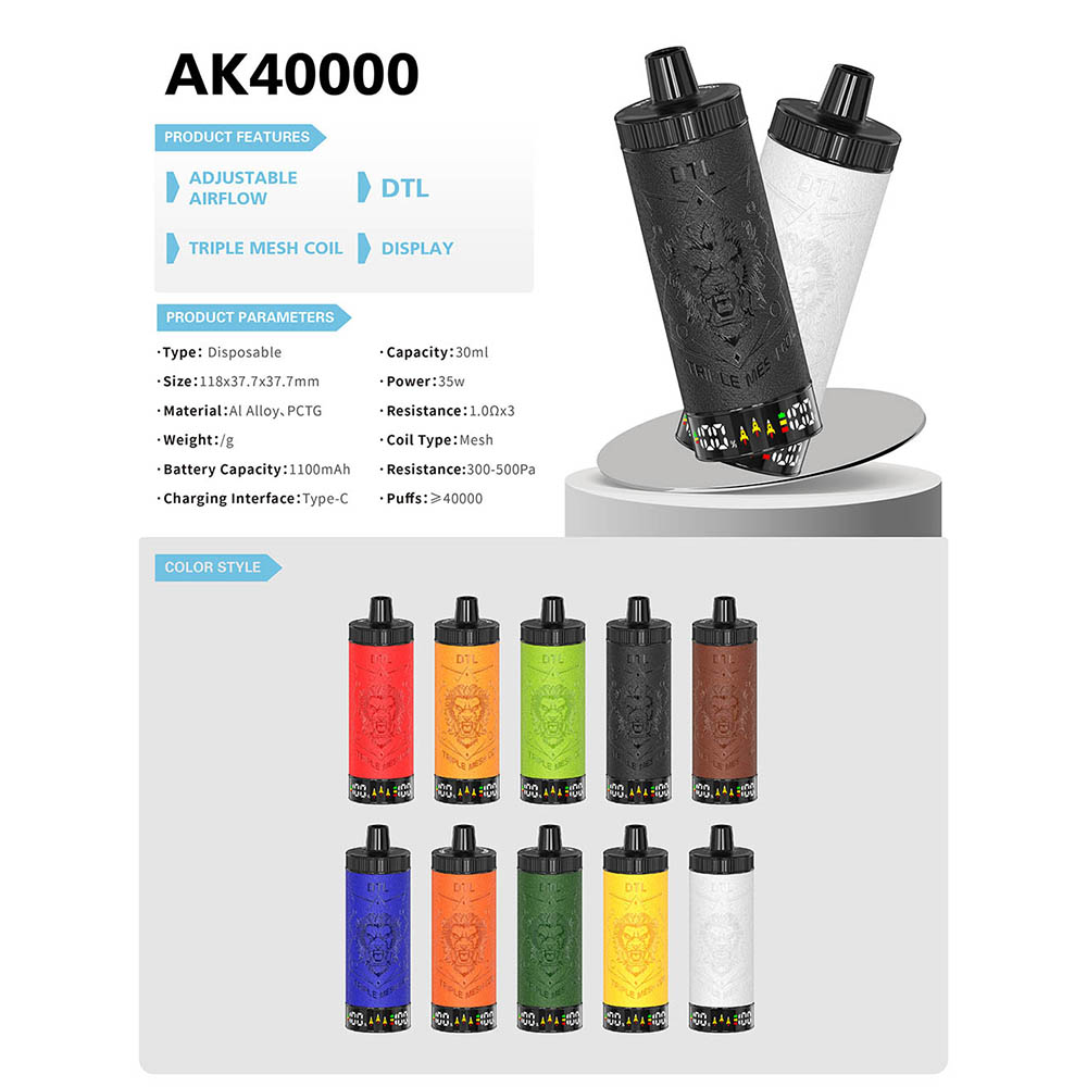 Wholesale A116 Disposable Vape with Triple chip& Triple mesh, 40000 ...
